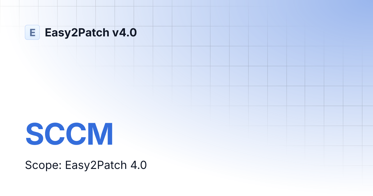 Sccm Easy2patch V4 0